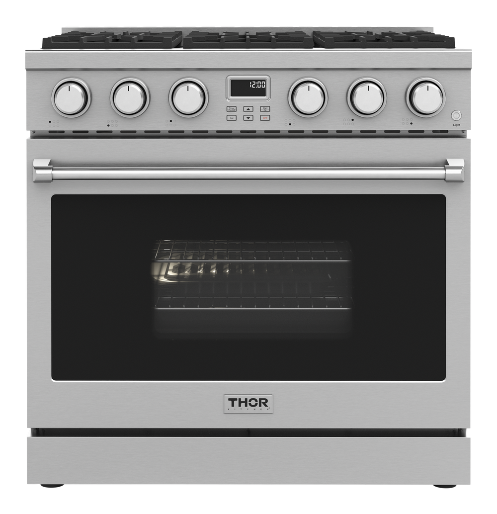 Buy 36 Inch Contemporary Professional Gas Range & Stove (ARG36) | Thor ...