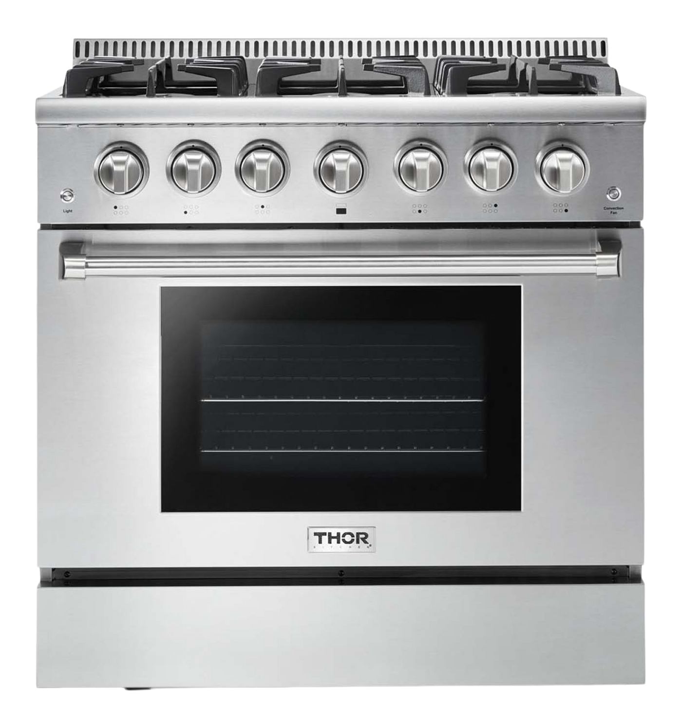 Buy 36 Inch Stainless Steel Dual Fuel Gas Range & Stove (HRG3618U ...